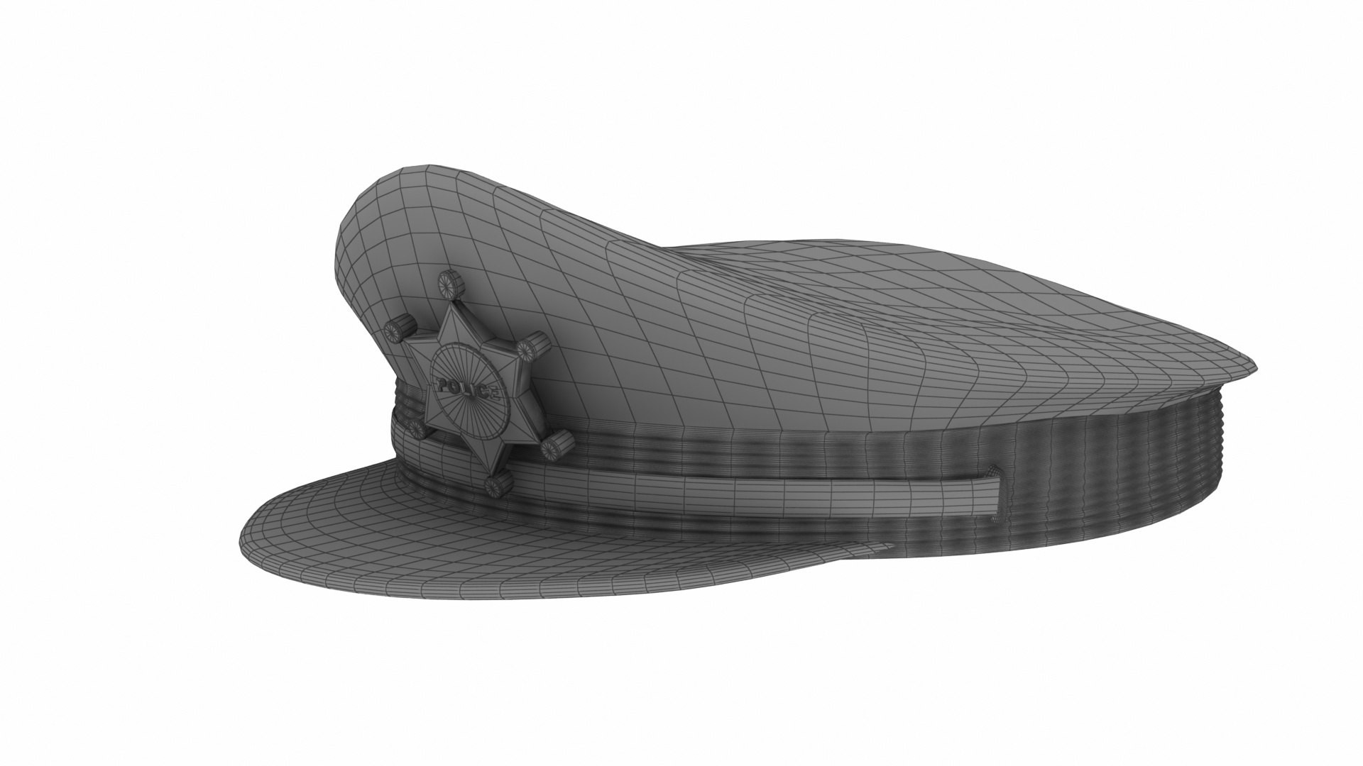 3D Police Hat 1 - TurboSquid 1929454