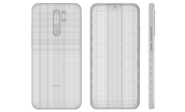 3D model xiaomi redmi 9 prime - TurboSquid 1666547