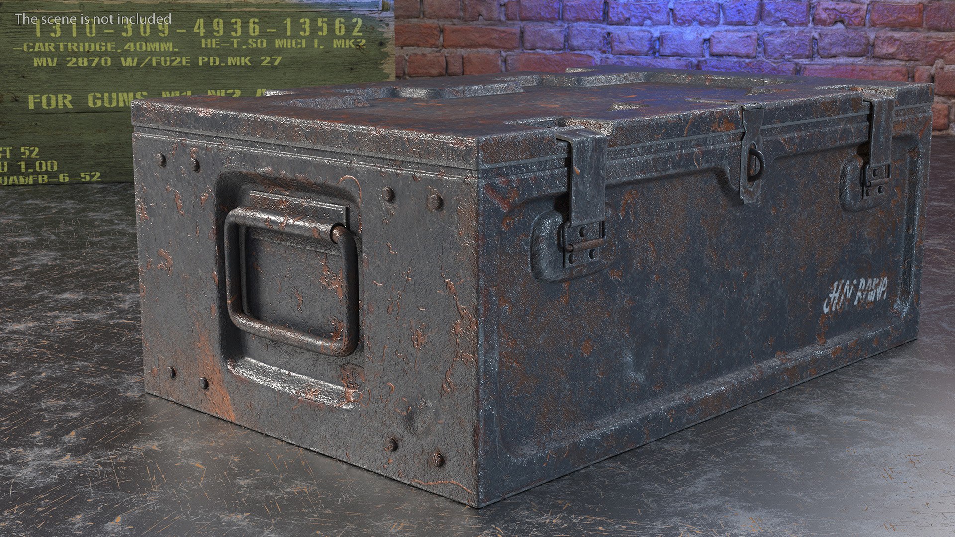 3D Old Weapon Box Metal - TurboSquid 2061448