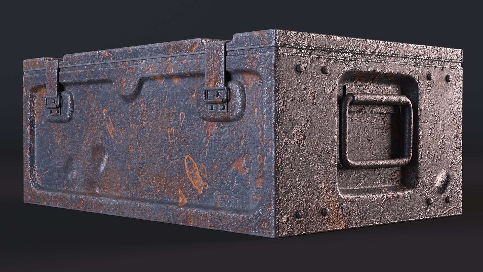 3D Old Weapon Box Metal - TurboSquid 2061448
