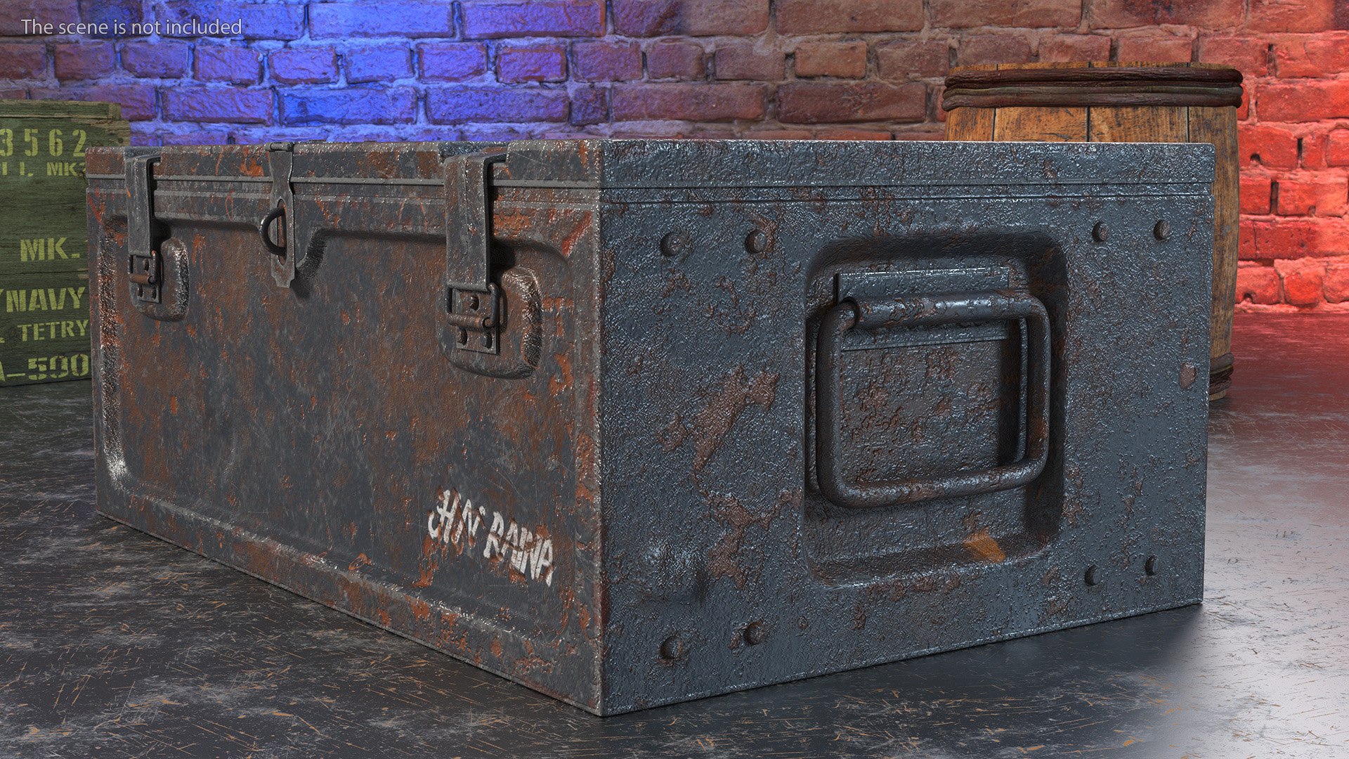 3D Old Weapon Box Metal - TurboSquid 2061448