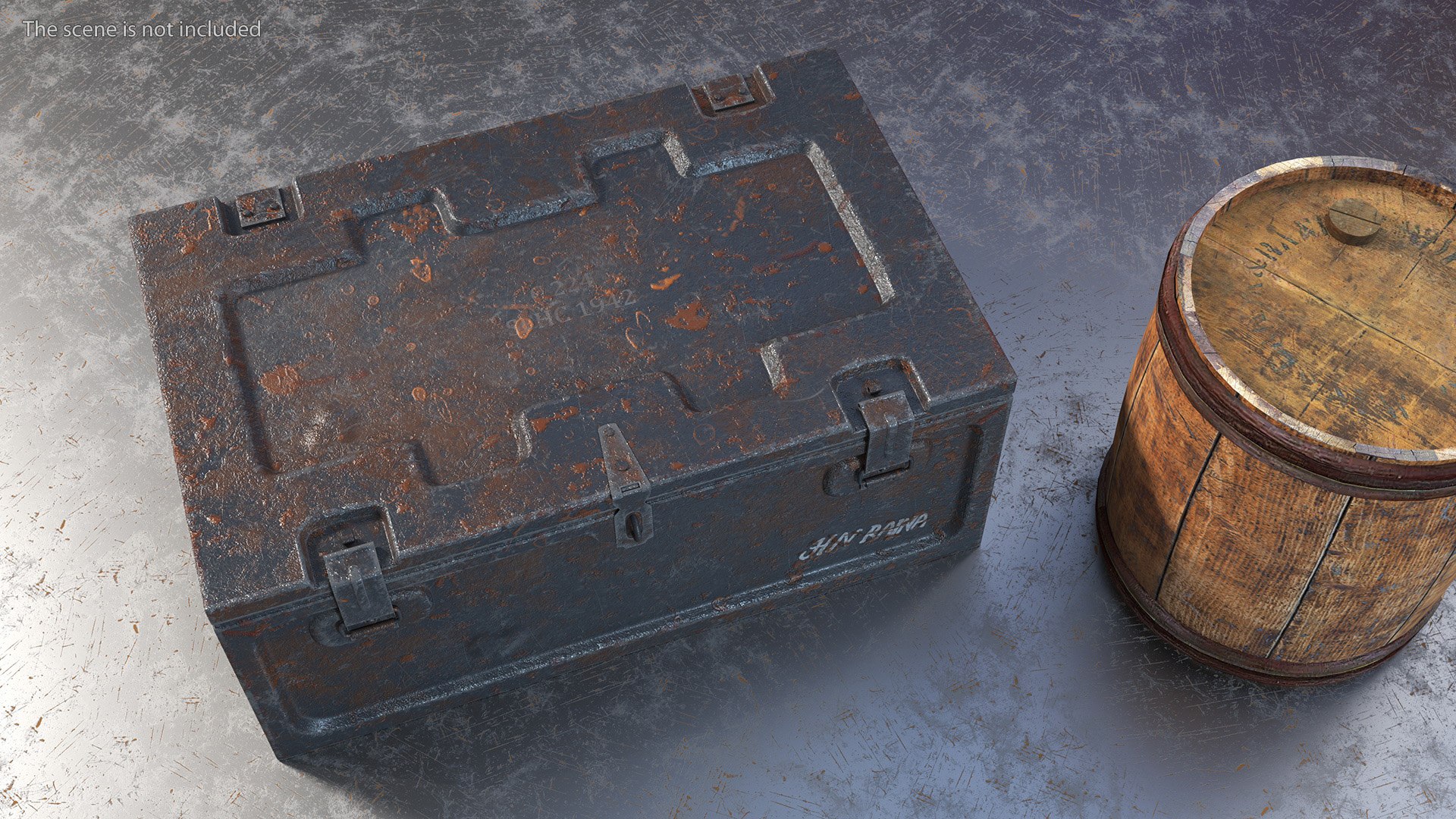 3D Old Weapon Box Metal - TurboSquid 2061448