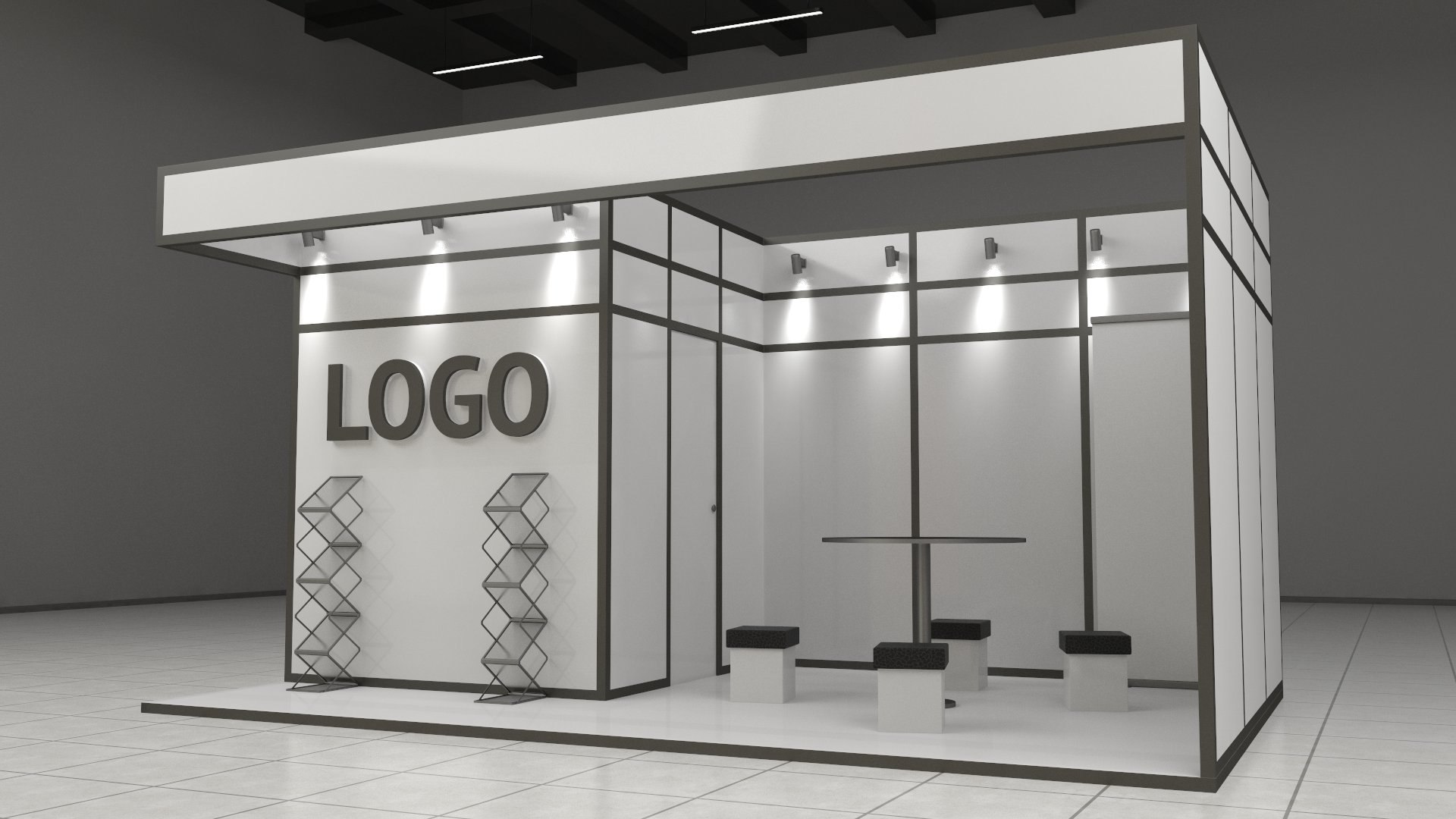 Exhibition Expo Stand 3D Model - TurboSquid 1559492