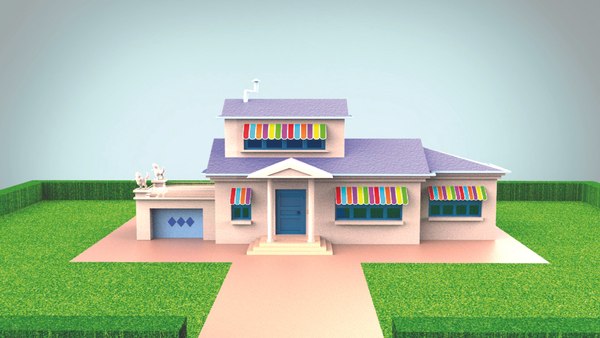 OGGY HOUSE 3D model - TurboSquid 1732193