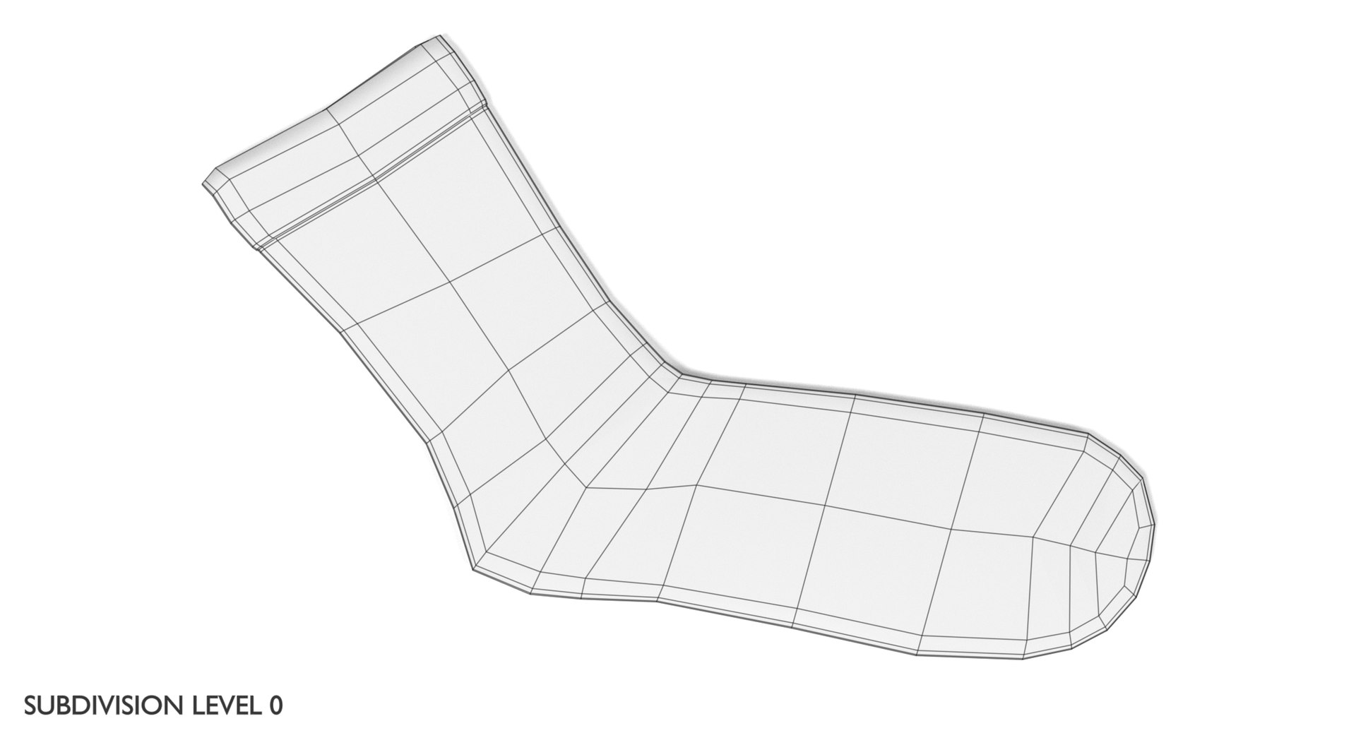 Grey Sock 3D Model - TurboSquid 1188619