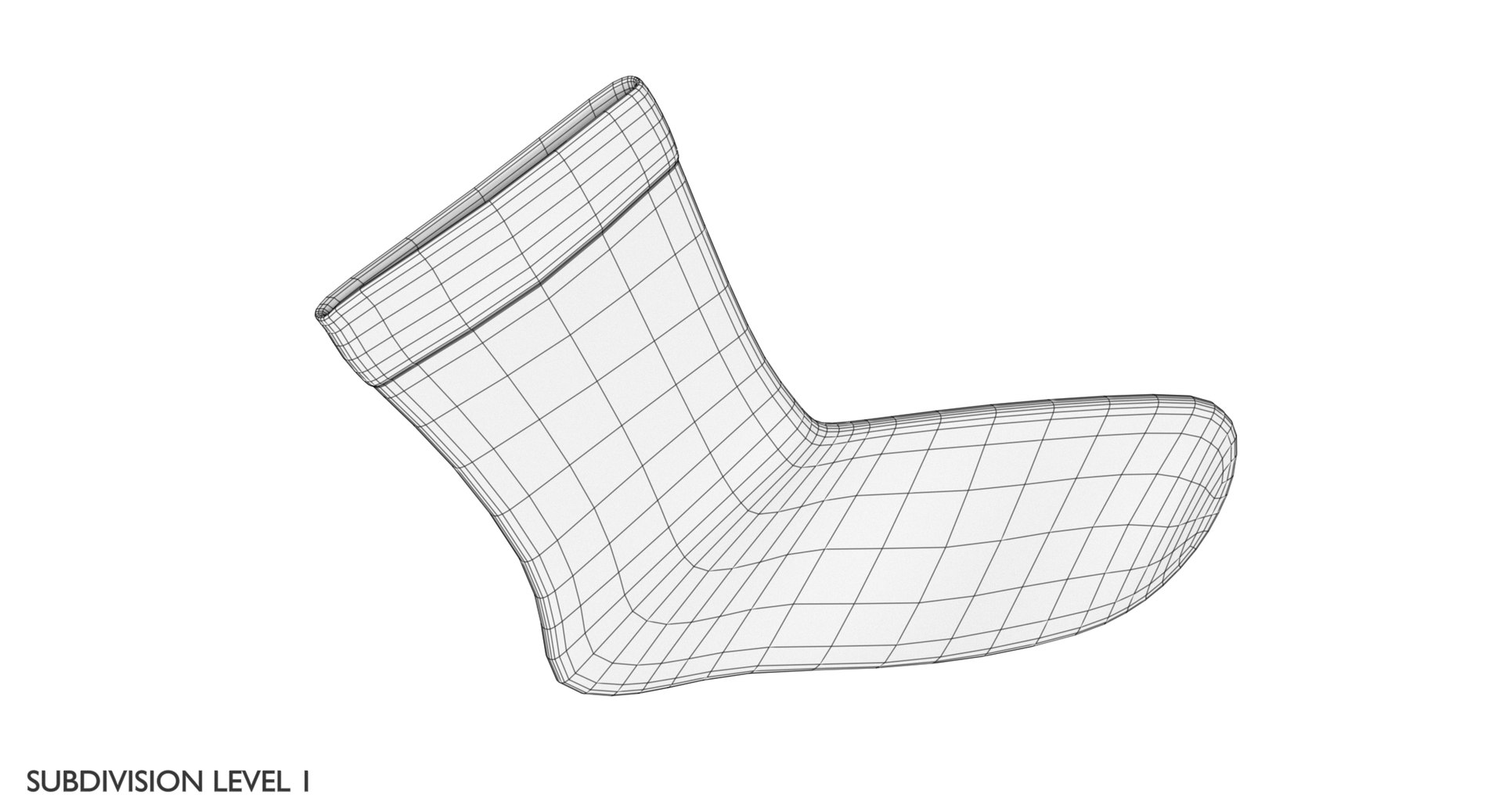 Grey Sock 3D Model - TurboSquid 1188619