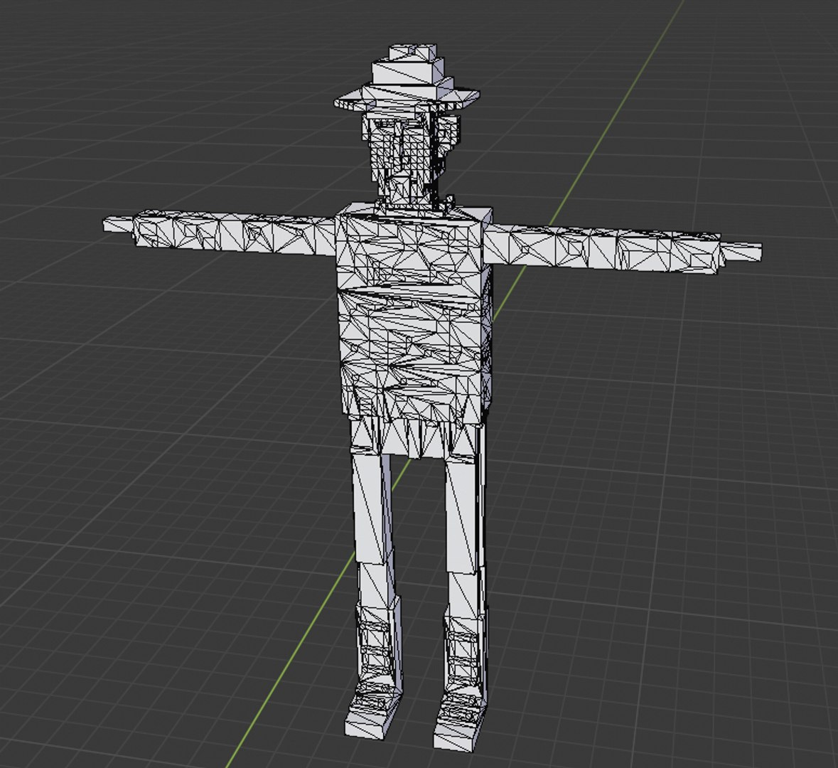 Free 3D Model Pixel Cartoon Man - TurboSquid 1583878