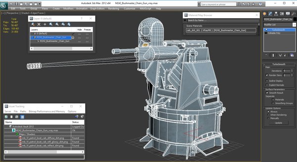 3D model m242 bushmaster chain gun - TurboSquid 1367578