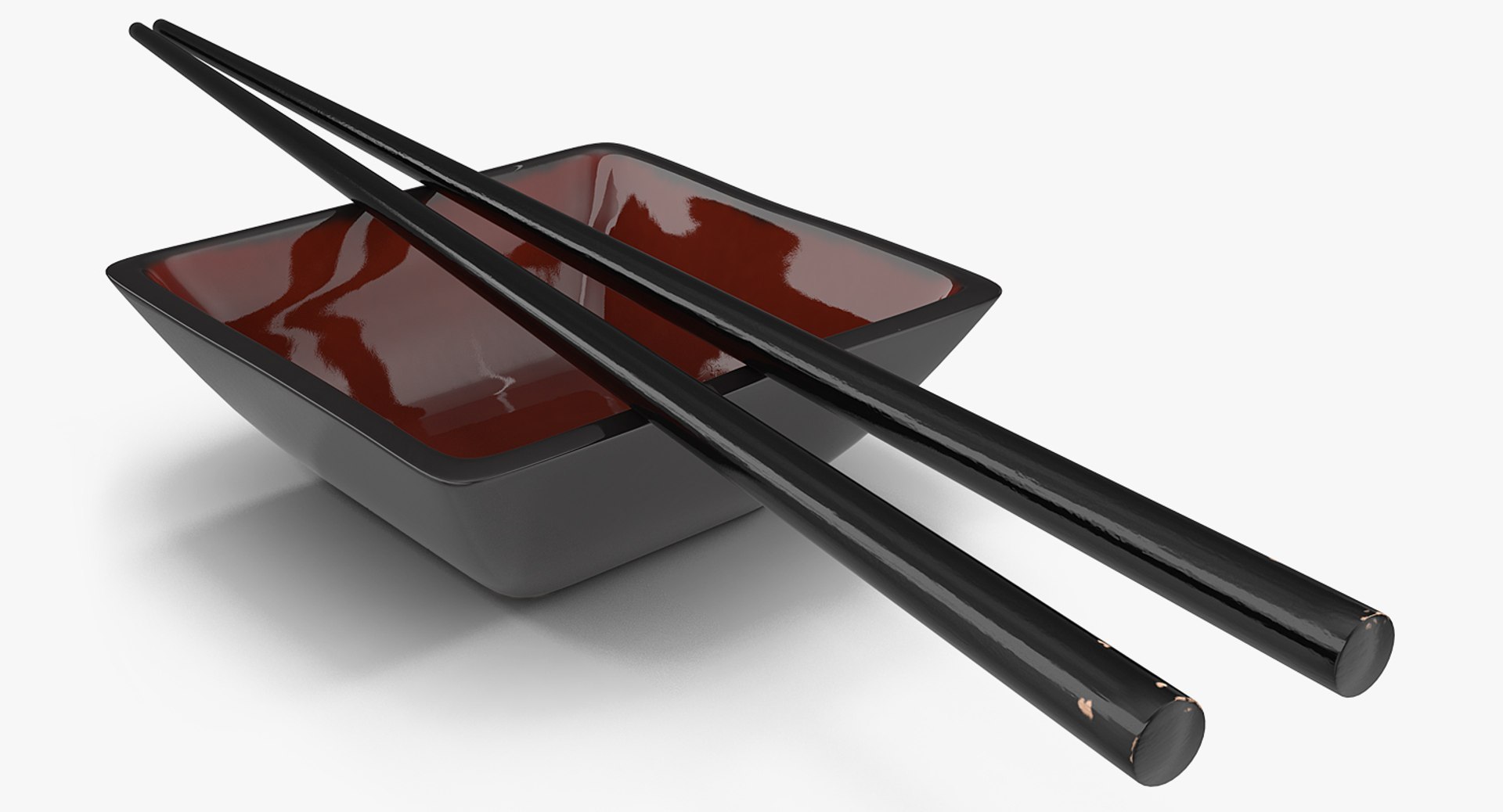 Sushi Sauce And Japanese Sticks Collection 3D Model - TurboSquid 2126716