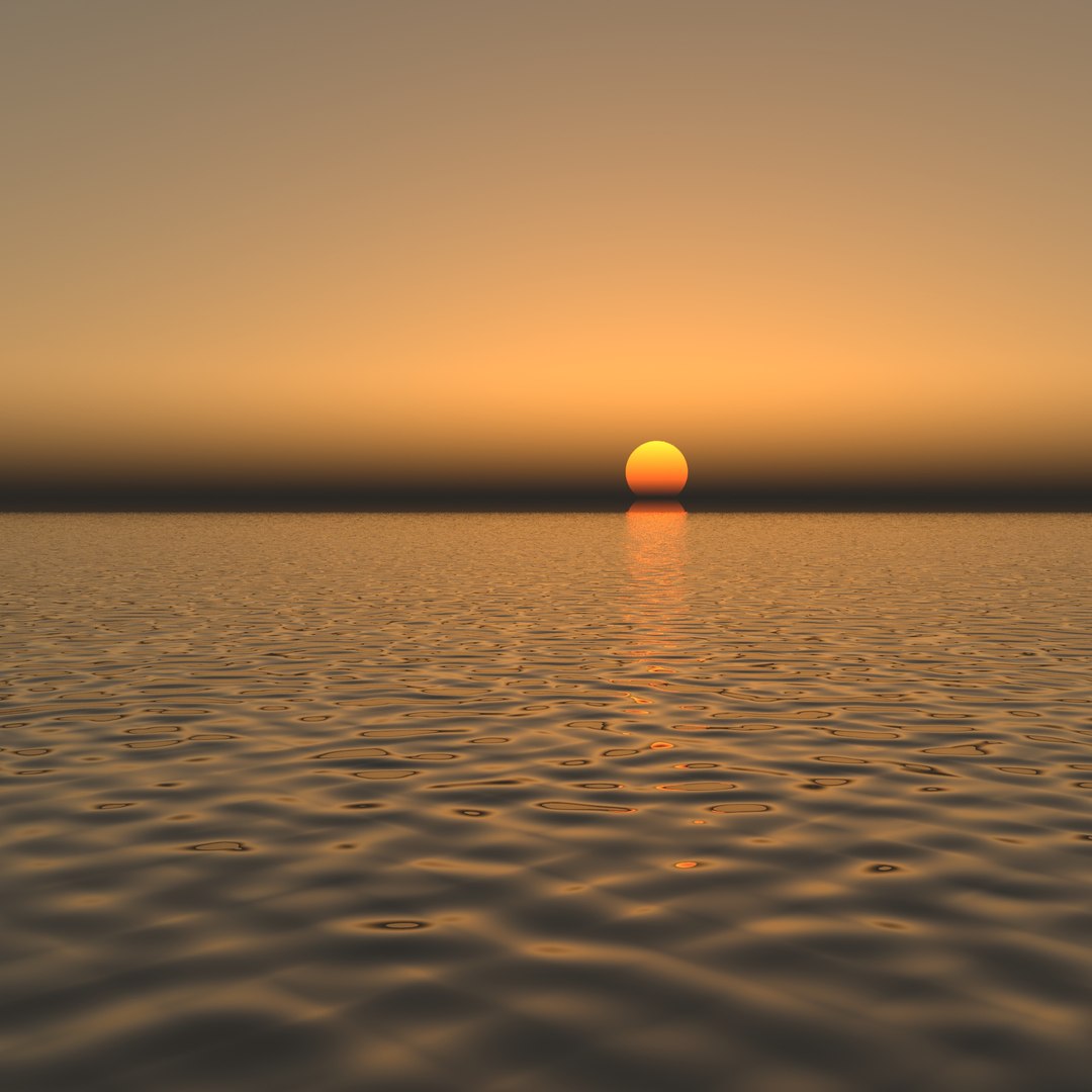 Sunset 3D Model - TurboSquid 2000902