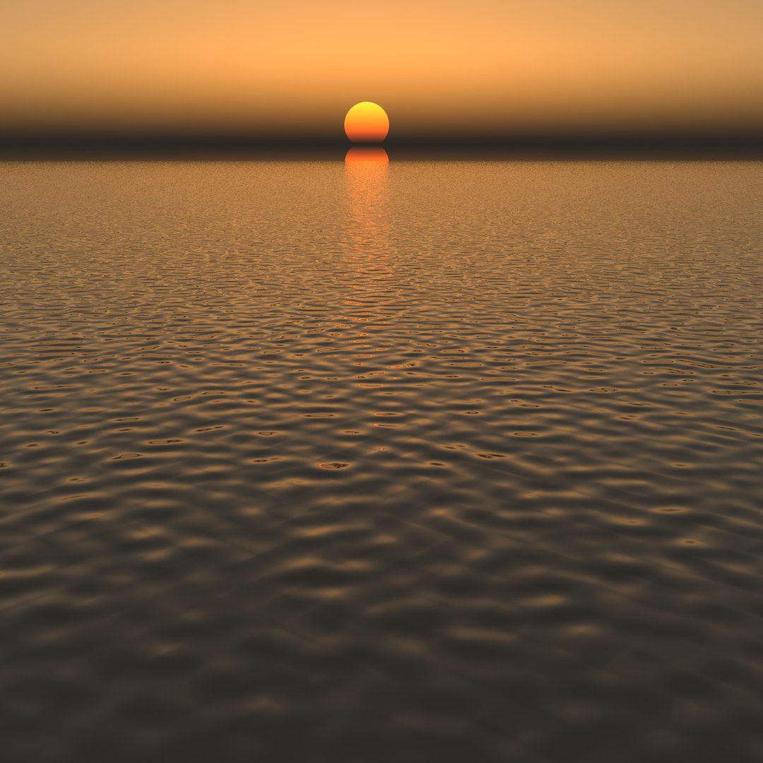 Sunset 3D Model - TurboSquid 2000902