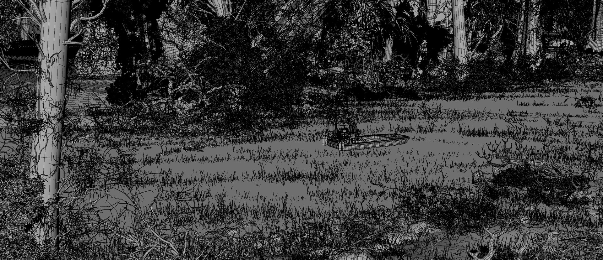 3D Fantasy Sunset Swamp Environment Model - TurboSquid 2023980