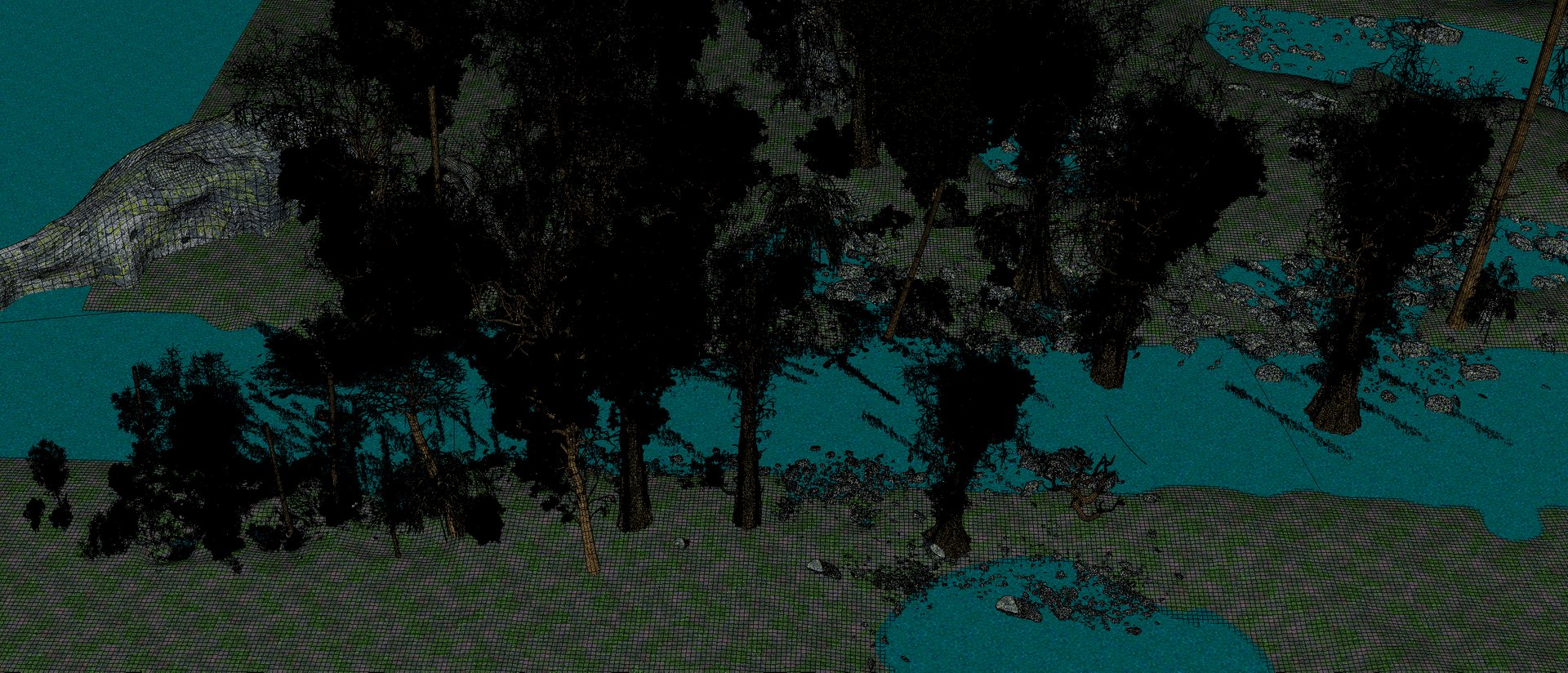 3D Fantasy Sunset Swamp Environment Model - TurboSquid 2023980