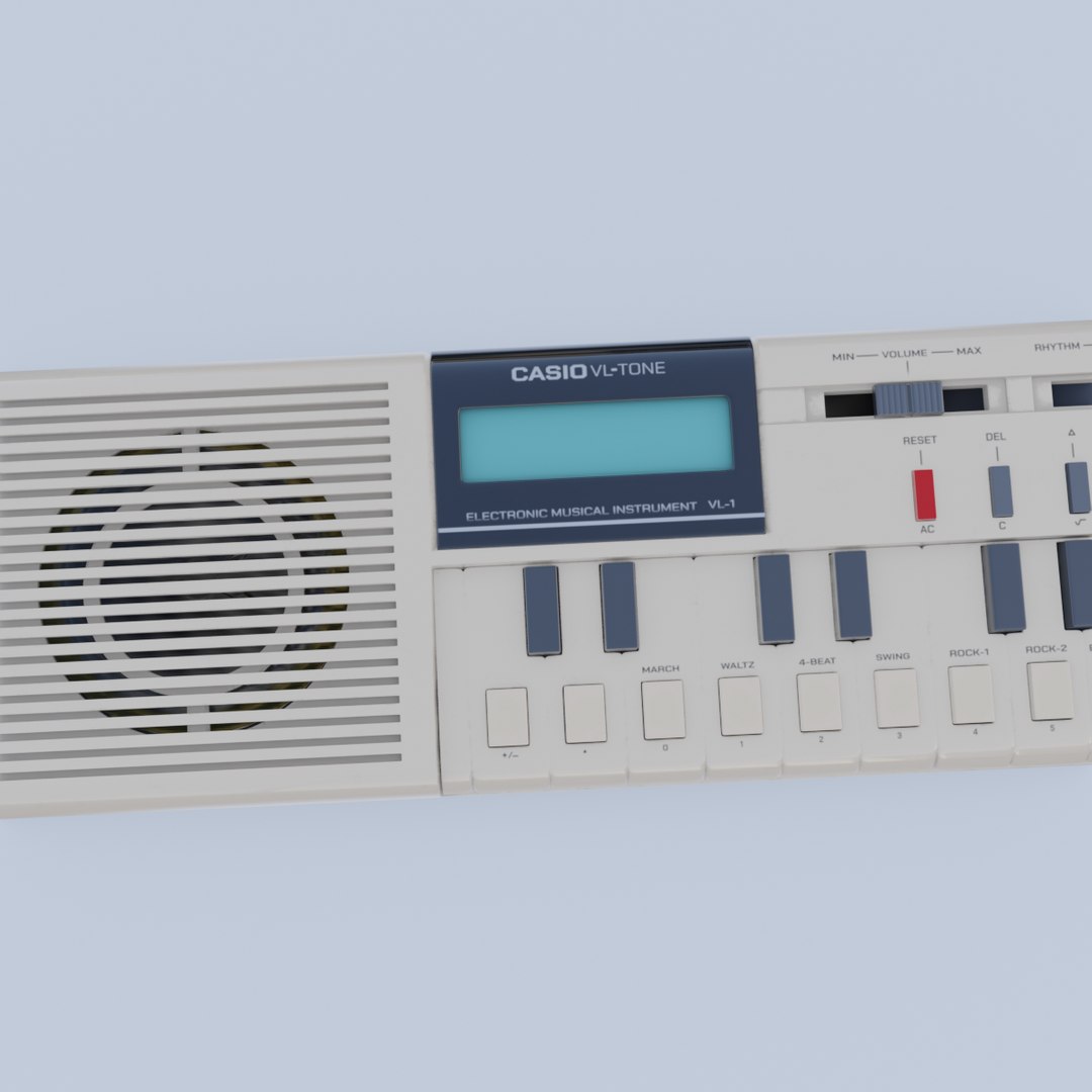 Casio Tone VL-1 3D Model - TurboSquid 1727475