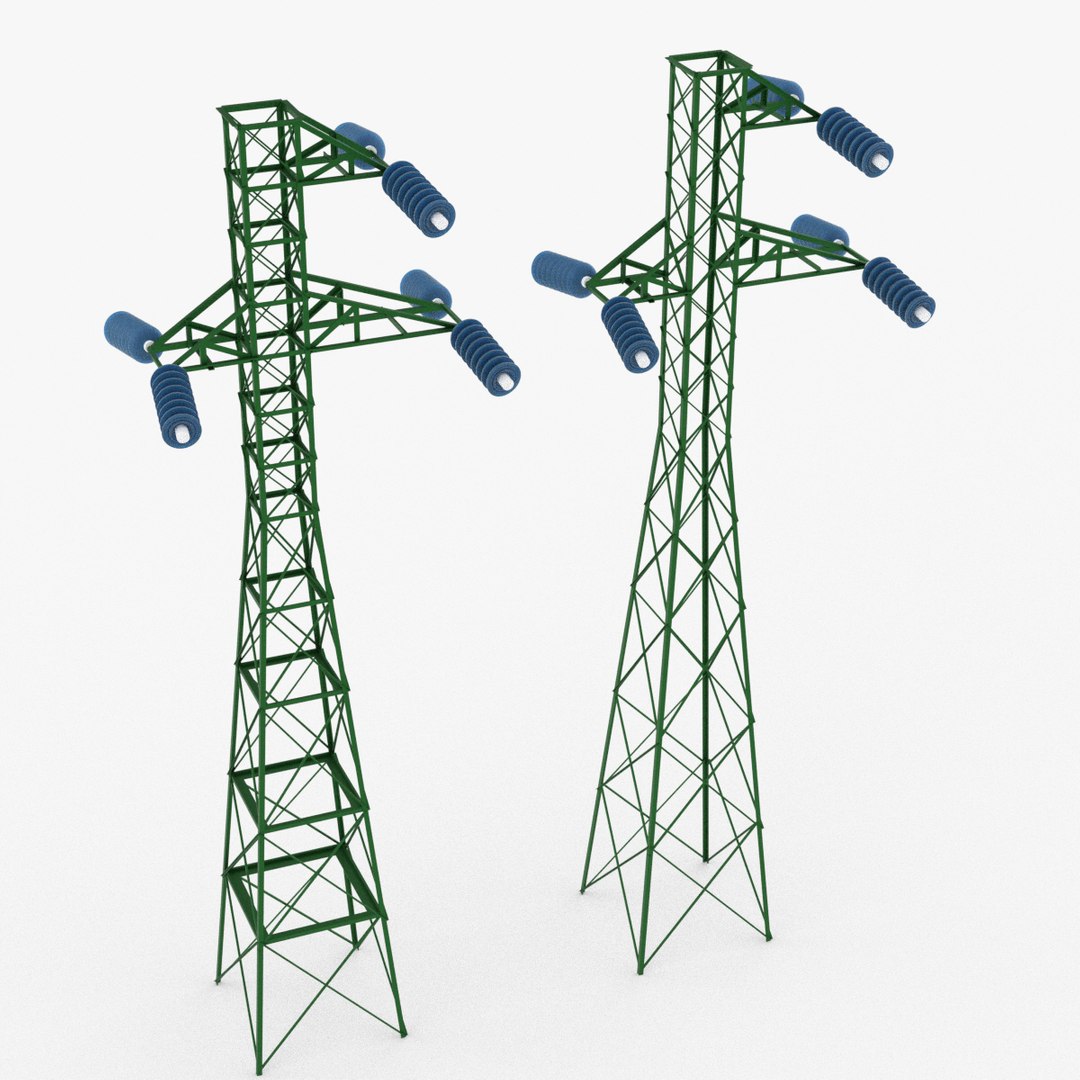 3D electric power tower - TurboSquid 1970879