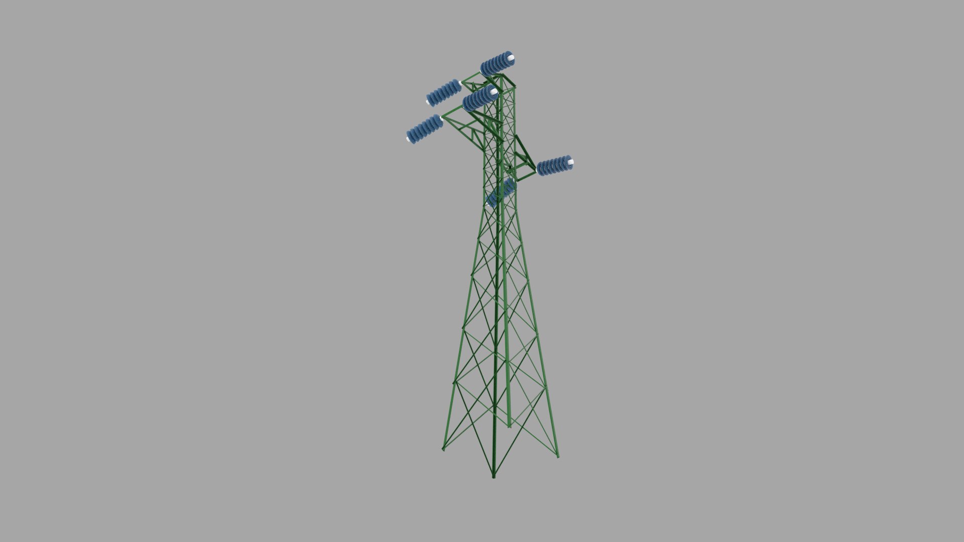 3D Electric Power Tower - TurboSquid 1970879