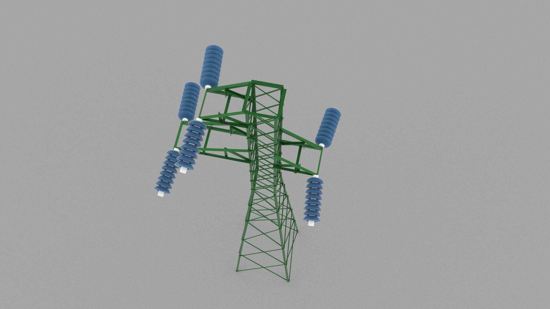 3D Electric Power Tower - TurboSquid 1970879