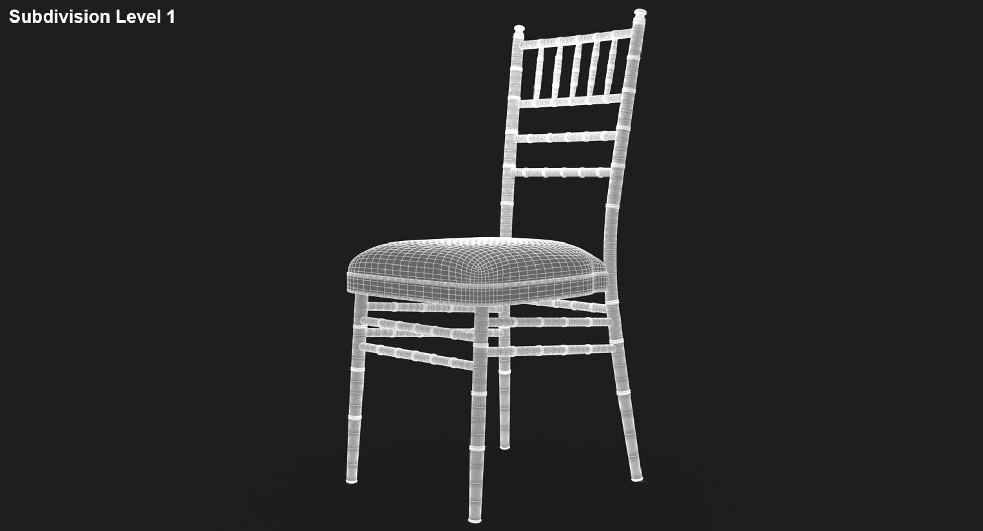 3d realistic tiffany chair model