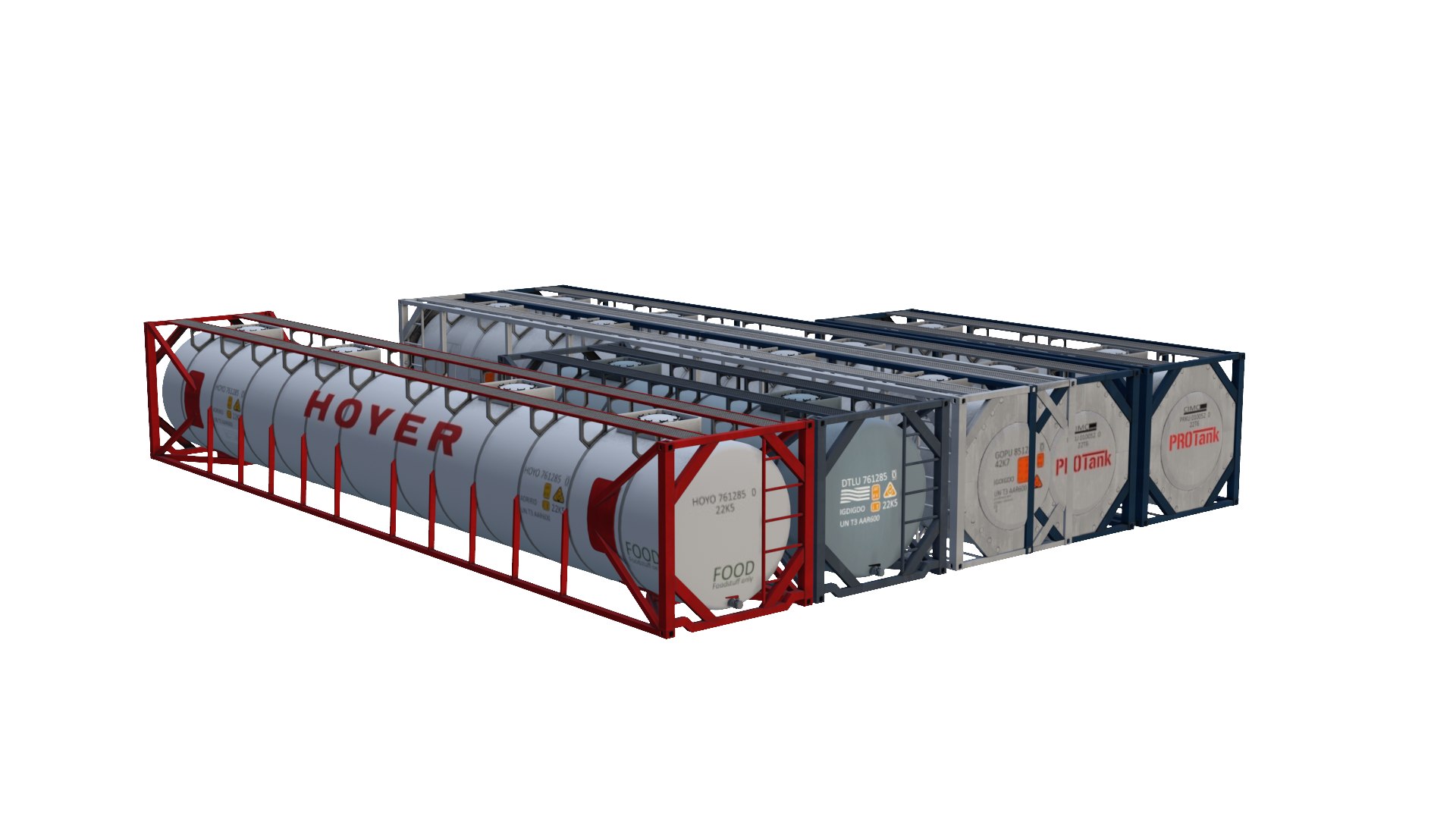 ISO Tank Container 3D Model - TurboSquid 2376113