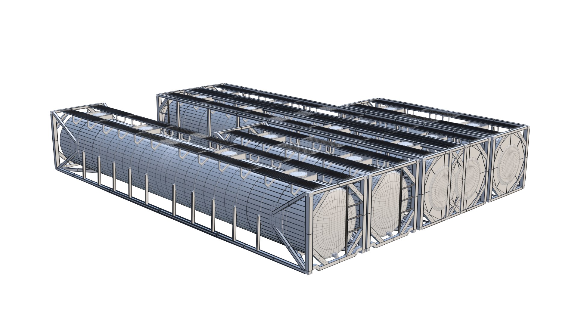 ISO Tank Container 3D Model - TurboSquid 2376113
