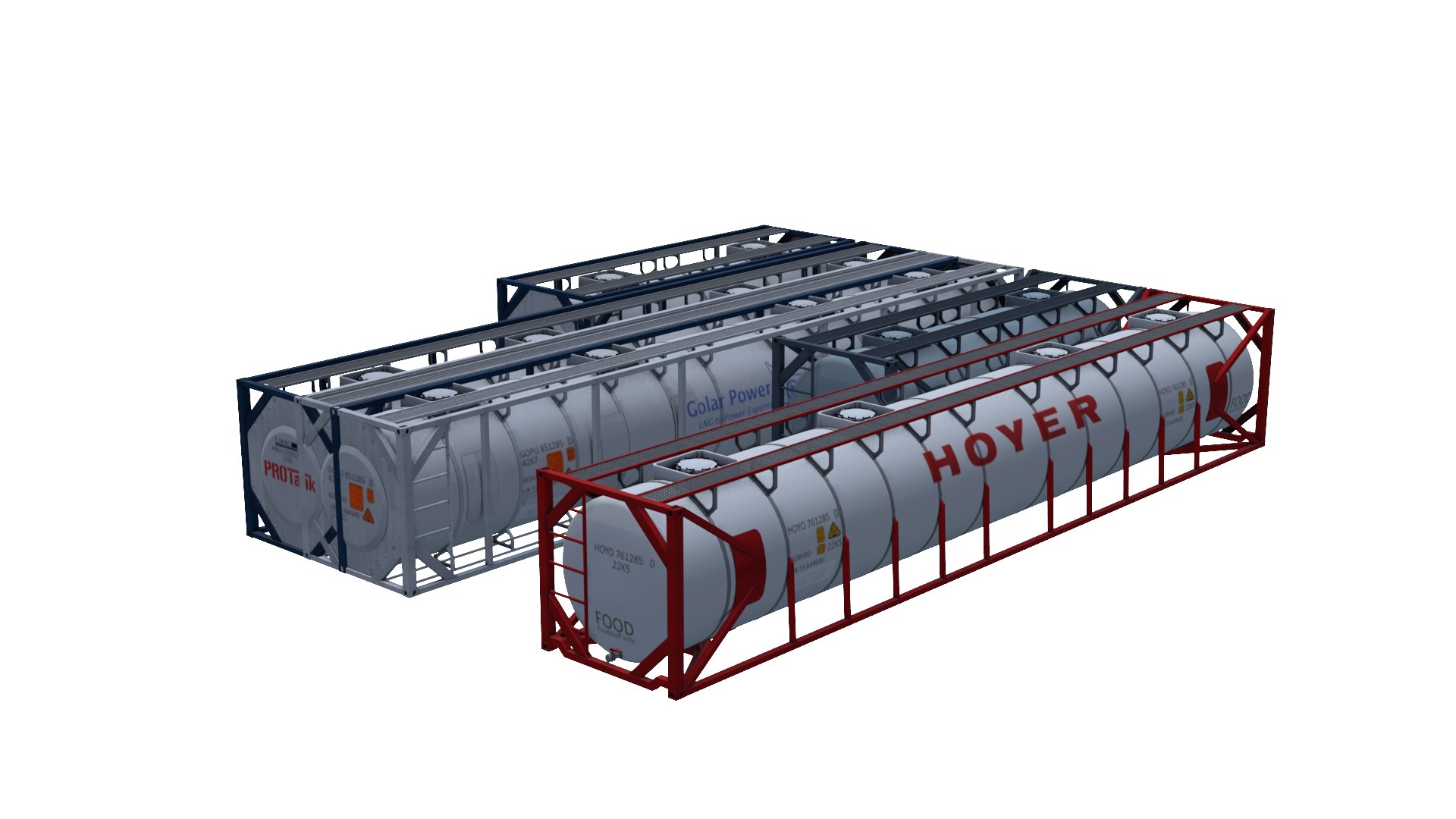 ISO Tank Container 3D Model - TurboSquid 2376113