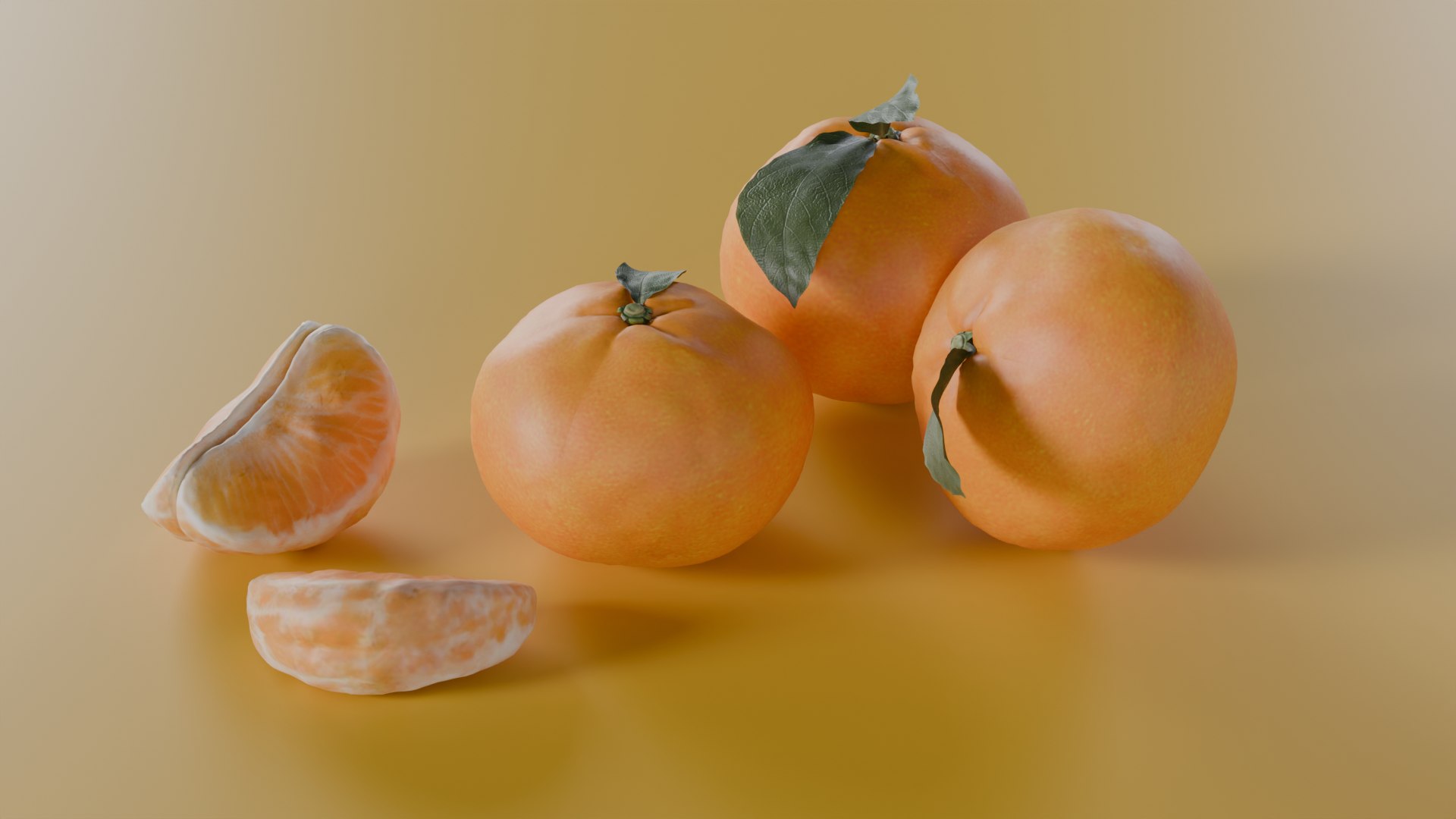3D Mandarin Quality 3D Model - TurboSquid 2330753