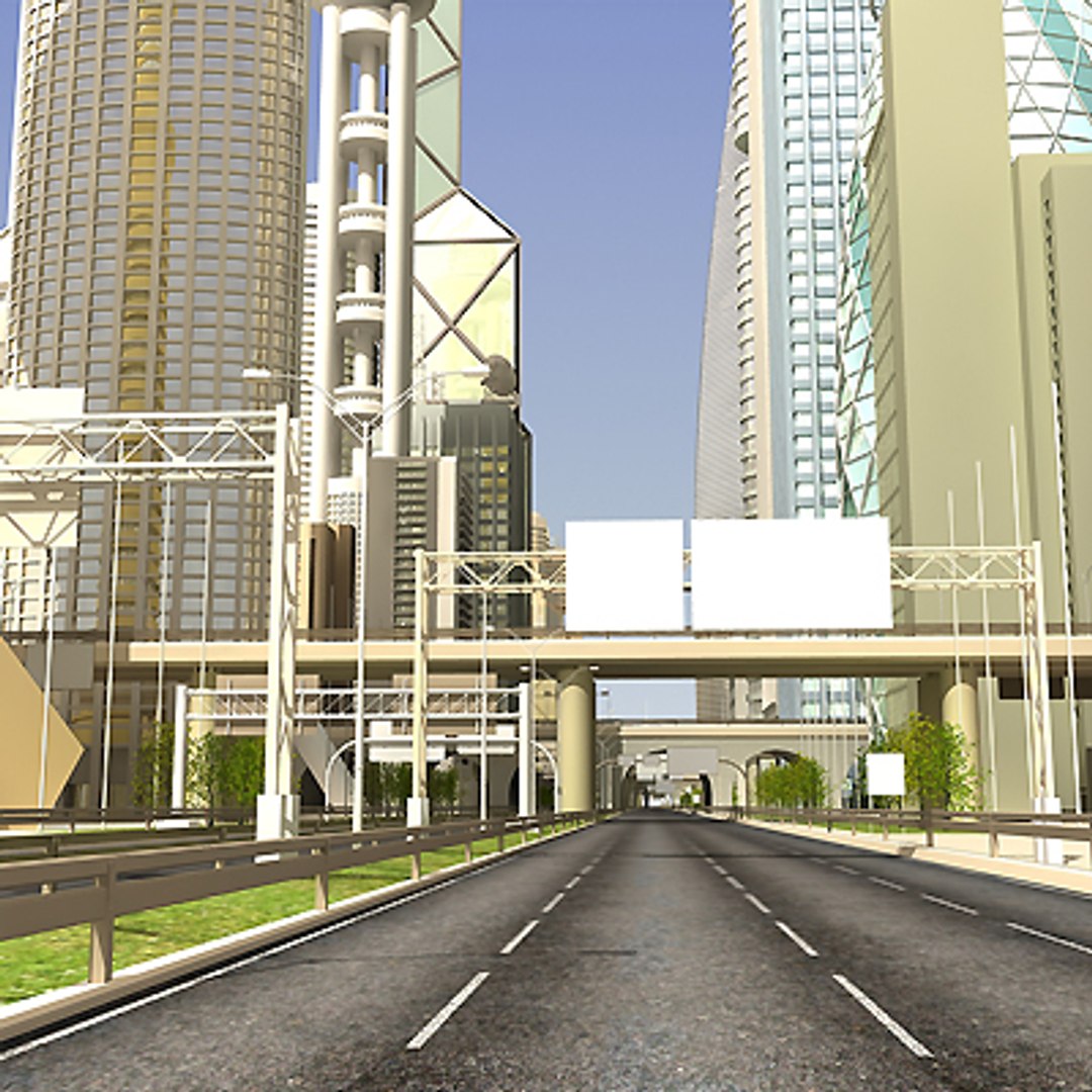 3ds Max City Street Building