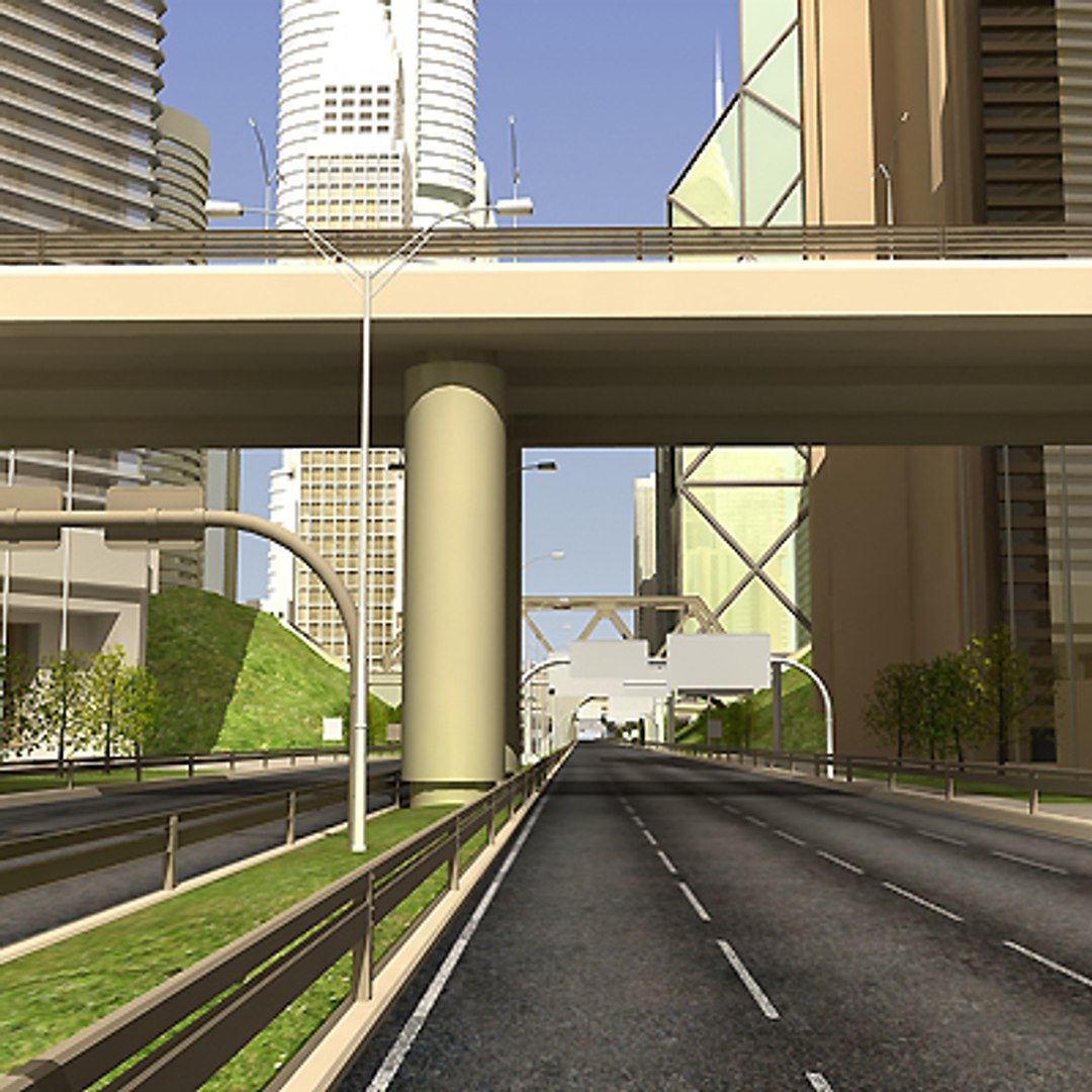 3ds Max City Street Building