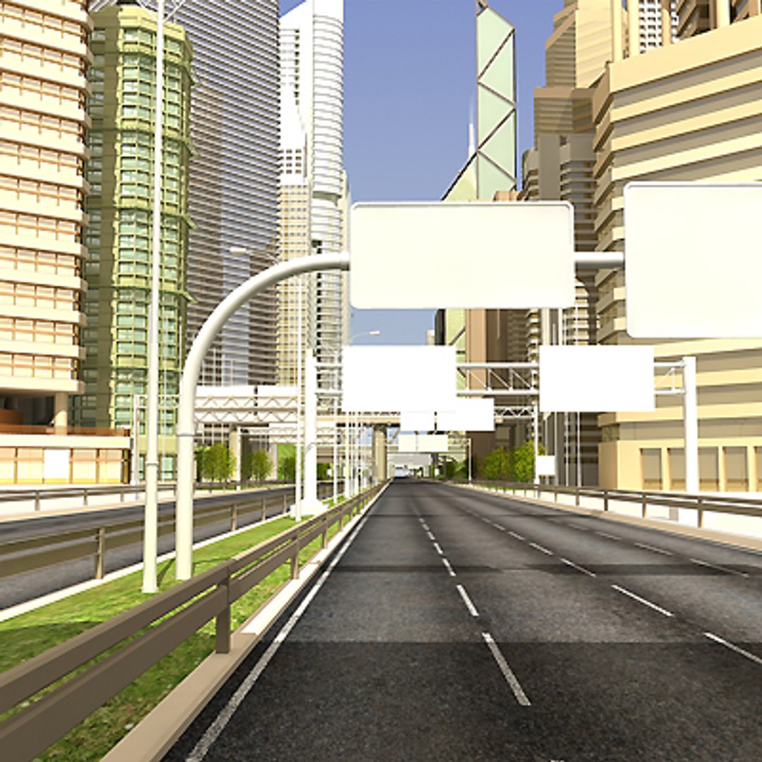 3ds Max City Street Building