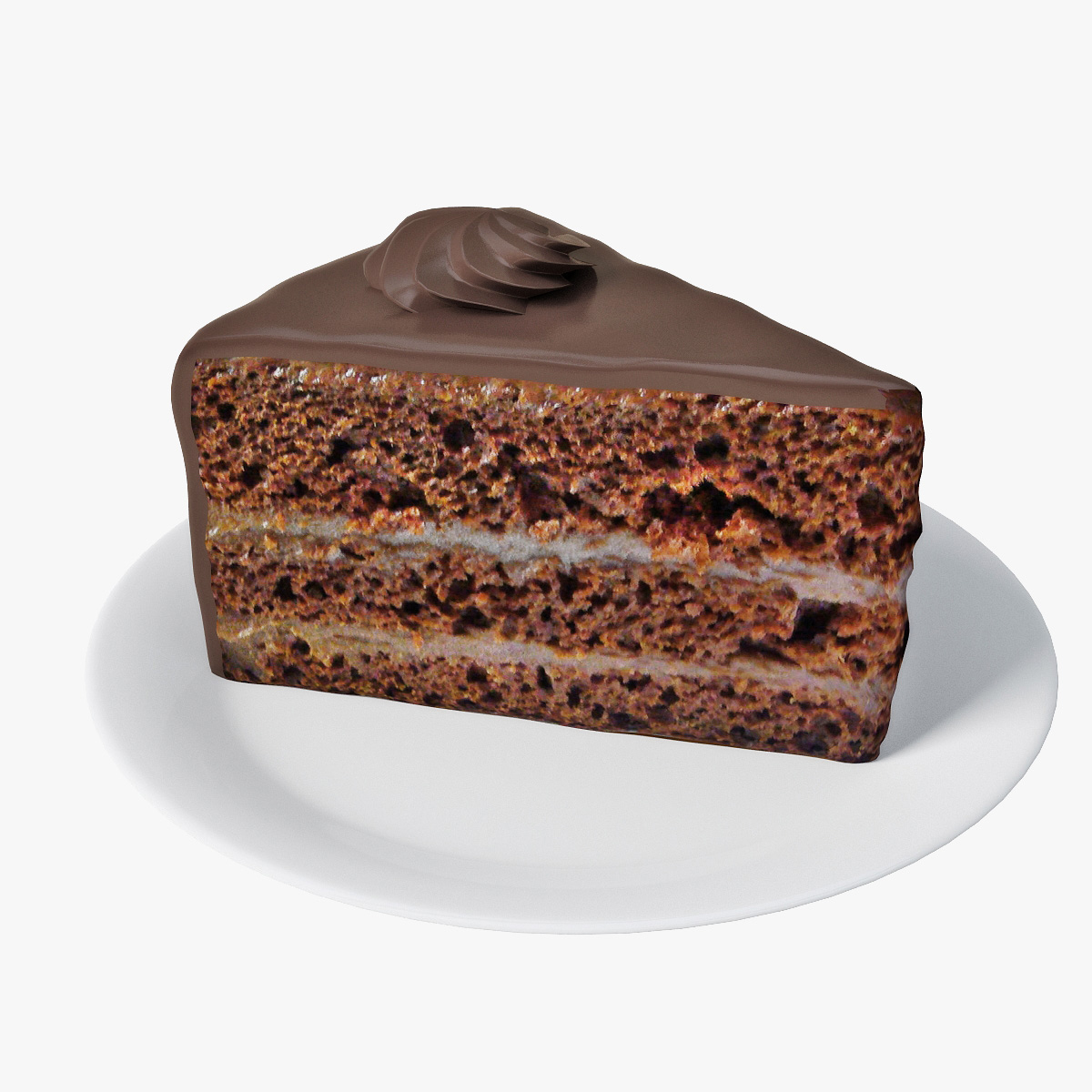 chocolate cake 3d model