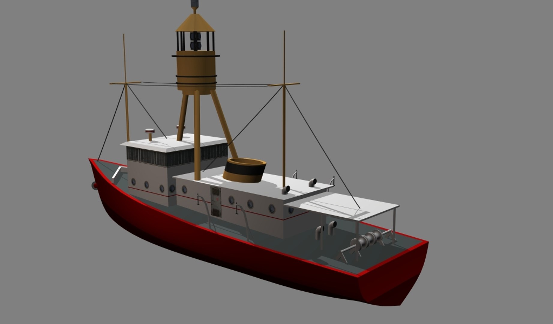 3d Light Vessels Model