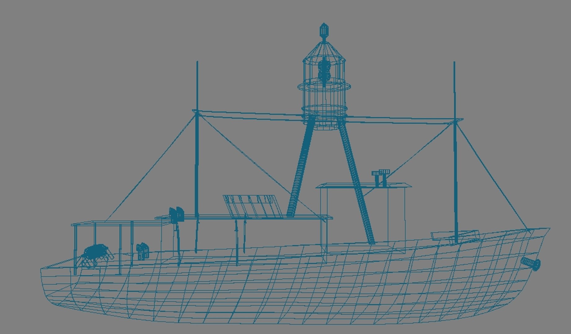 3d Light Vessels Model