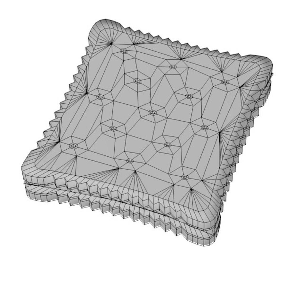 3d Model Biscuits Filled