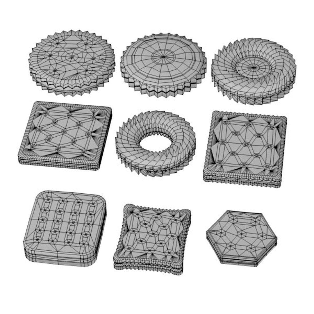 3d Model Biscuits Filled