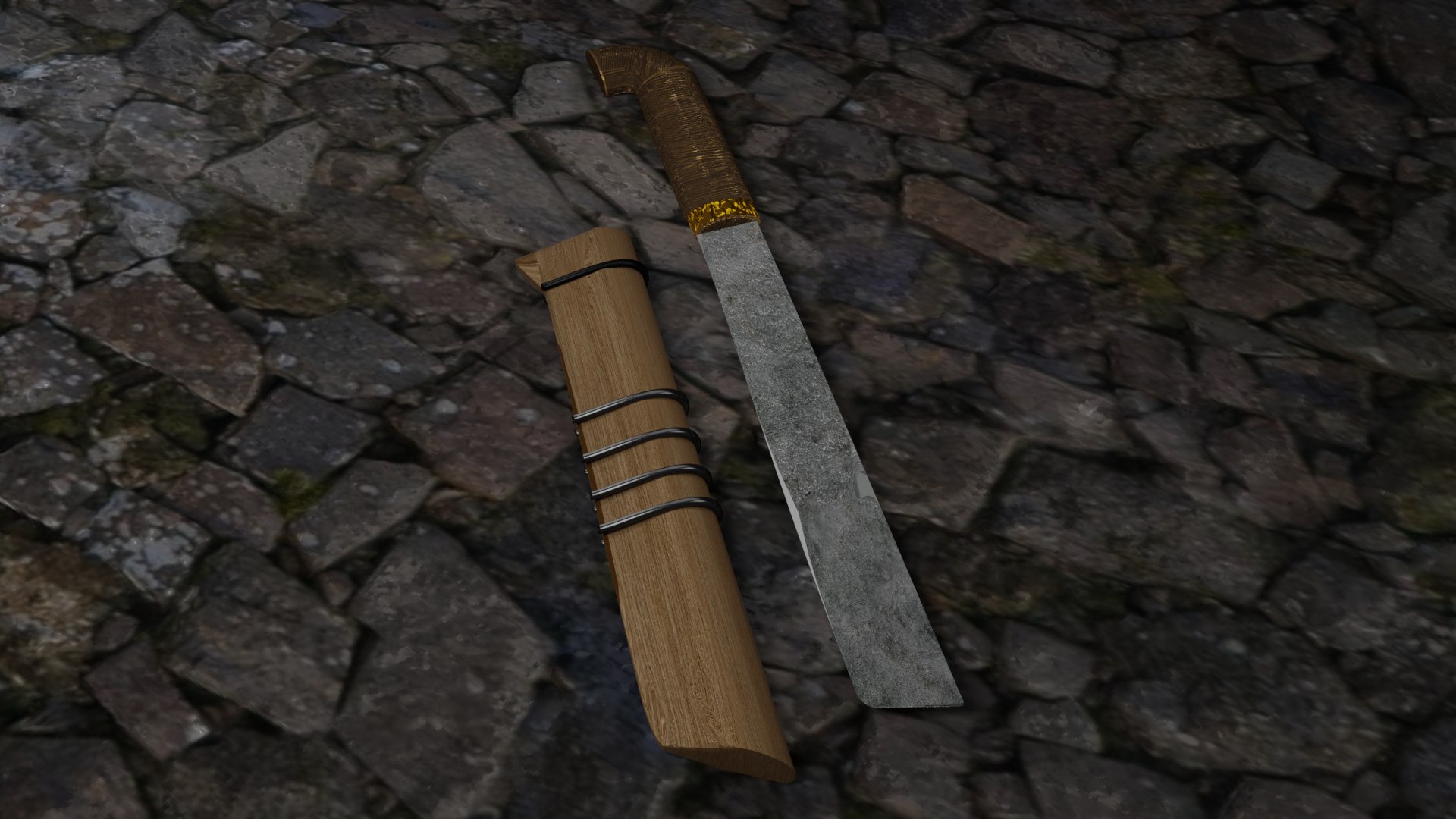 Golok The Indonesian Machete Model - TurboSquid 2012921