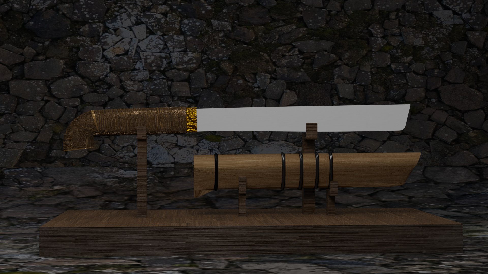 Golok The Indonesian Machete Model - TurboSquid 2012921