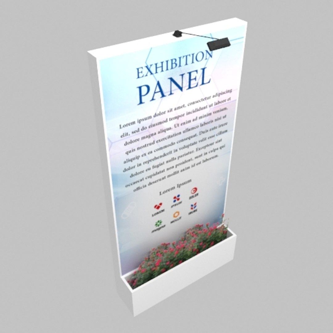 3D Simple Exhibition Panel - TurboSquid 1448697