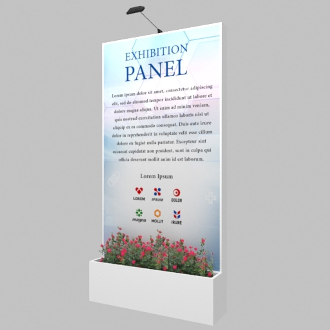 3D Simple Exhibition Panel - TurboSquid 1448697