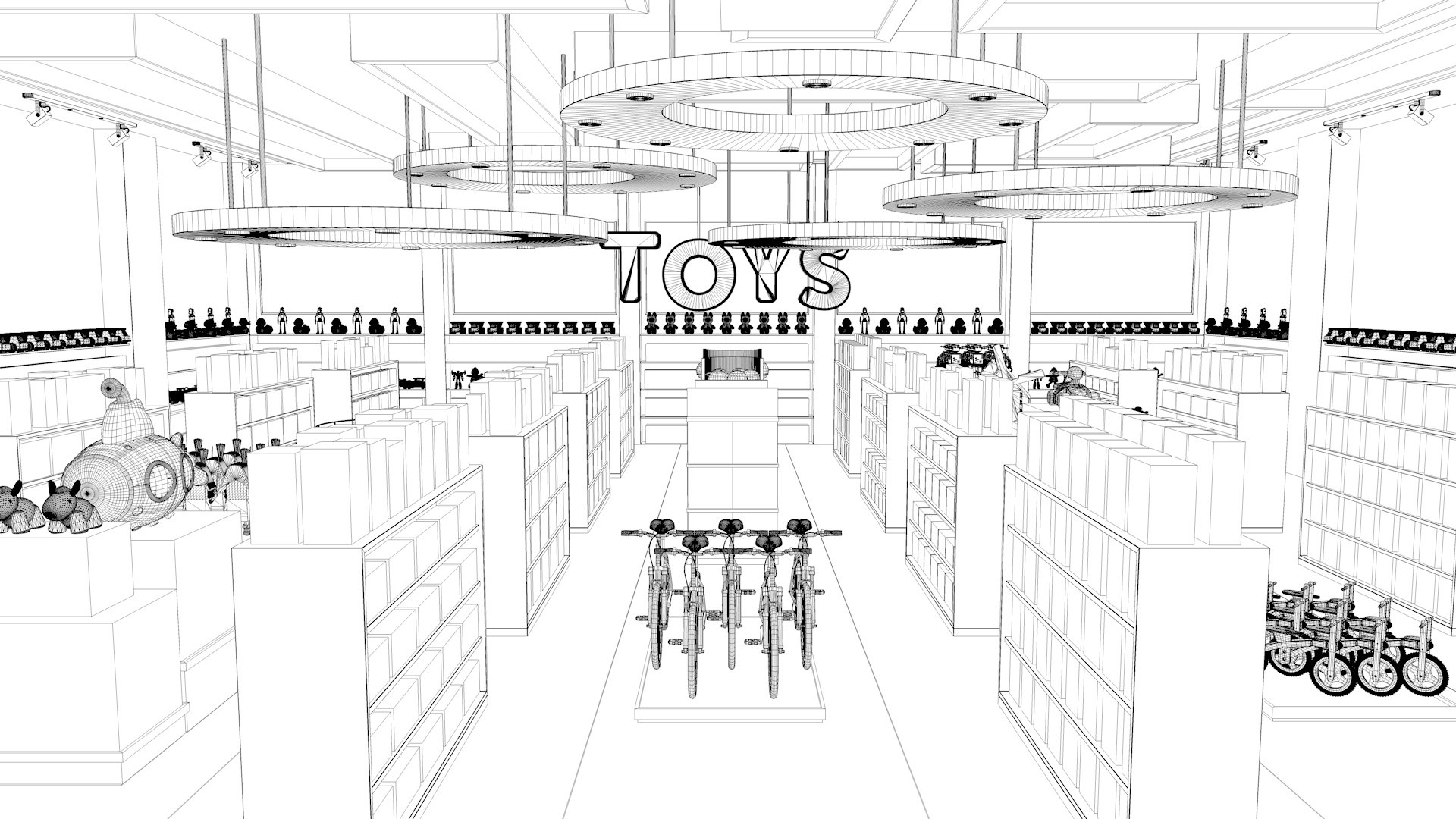 3D Toy Store Interior - Cinema 4D Octane And Others Model - TurboSquid ...