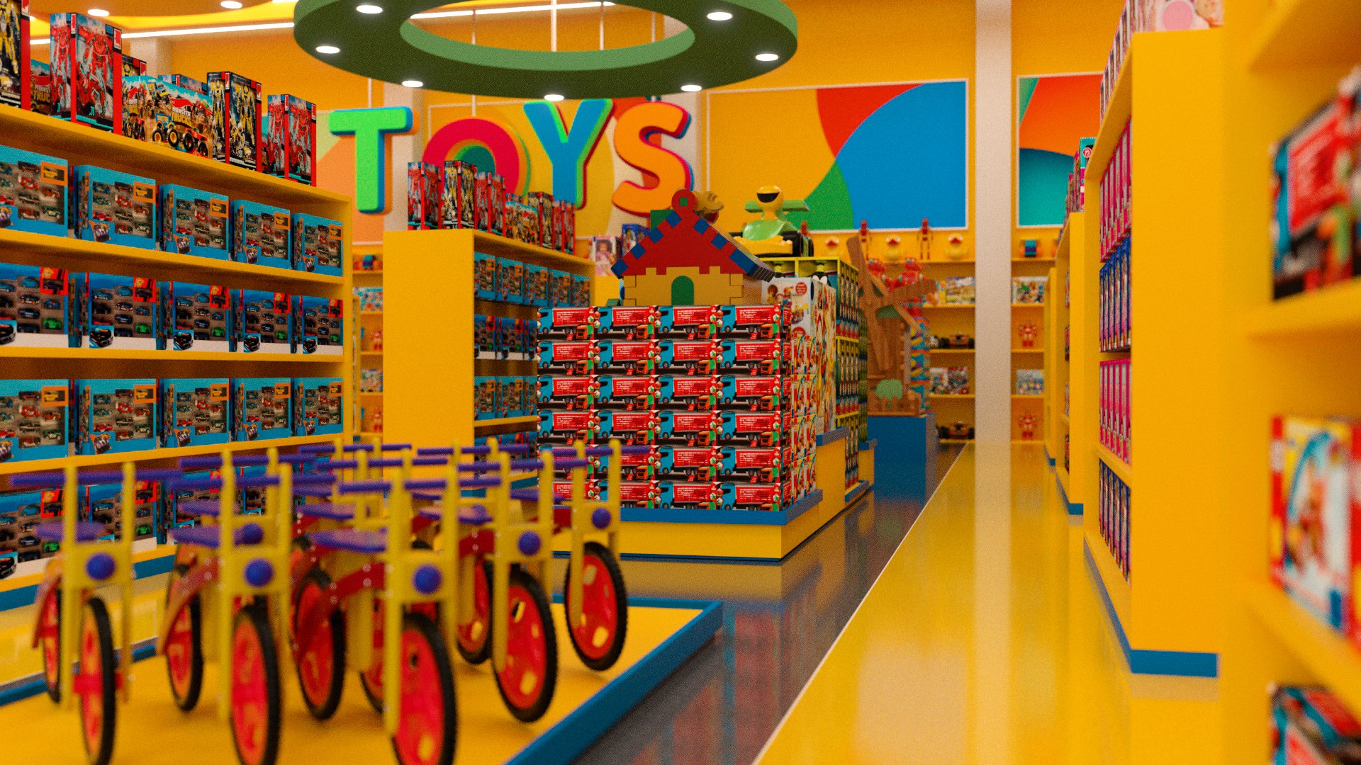 3D Toy Store Interior - Cinema 4D Octane And Others Model - TurboSquid ...
