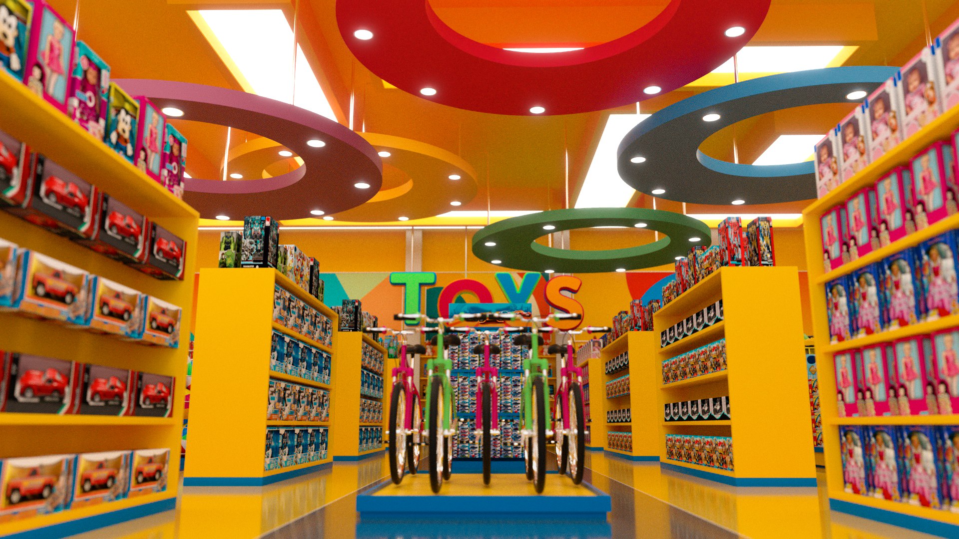 3D Toy Store Interior - Cinema 4D Octane And Others Model - TurboSquid ...