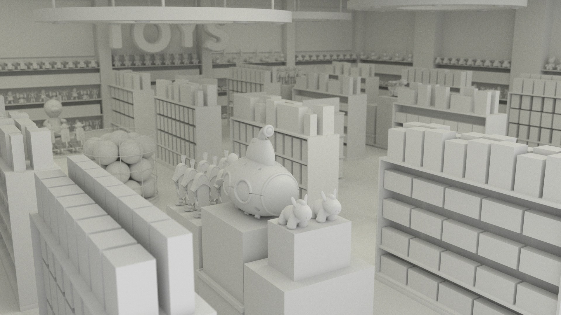 3D Toy Store Interior - Cinema 4D Octane And Others Model - TurboSquid ...