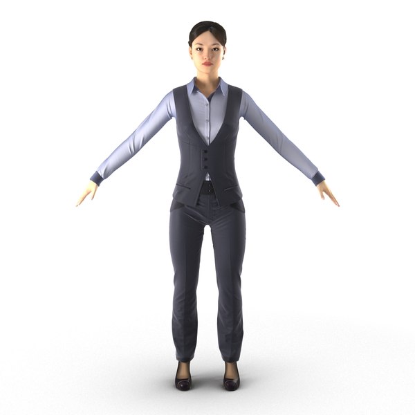 3d business womans 2 model