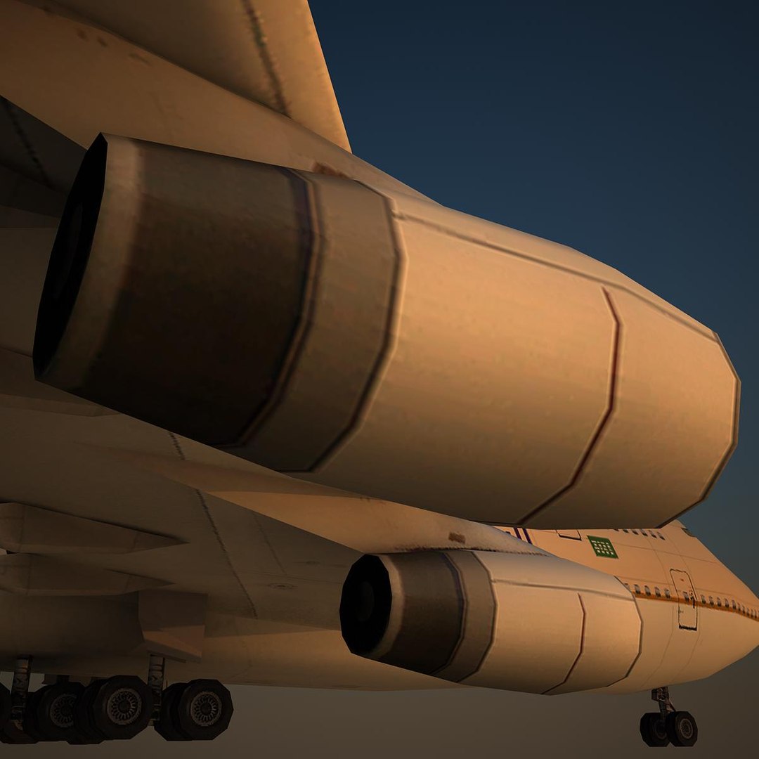 3d Boeing 747-400 Sva Model