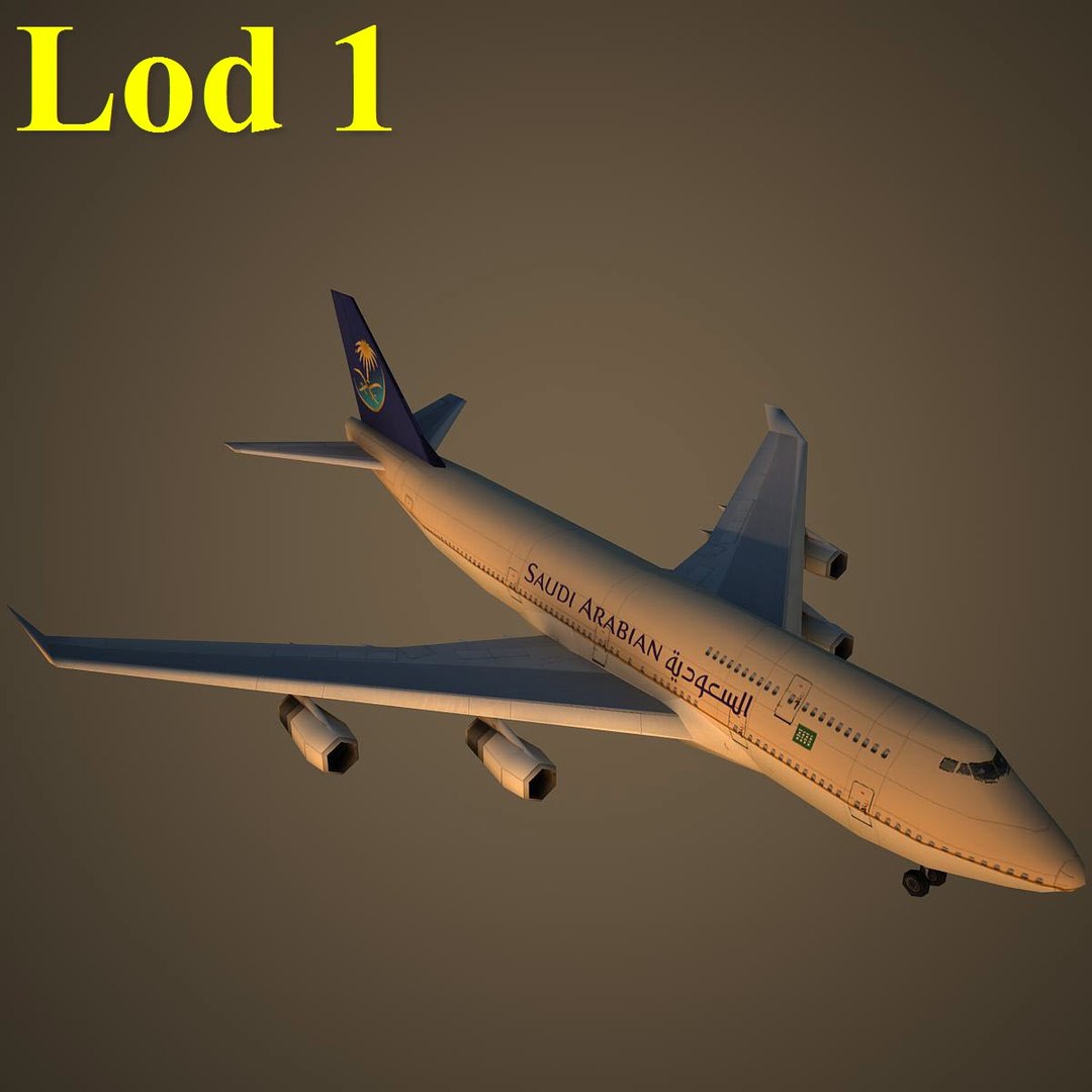 3d Boeing 747-400 Sva Model