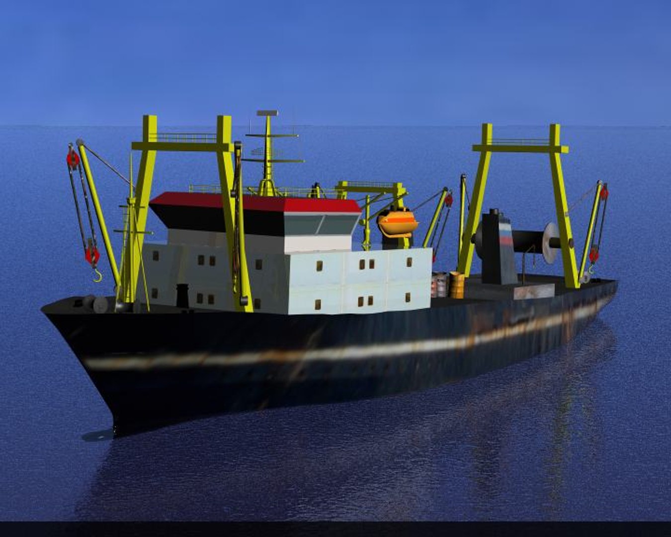 3d Vessel Ship Tug Model