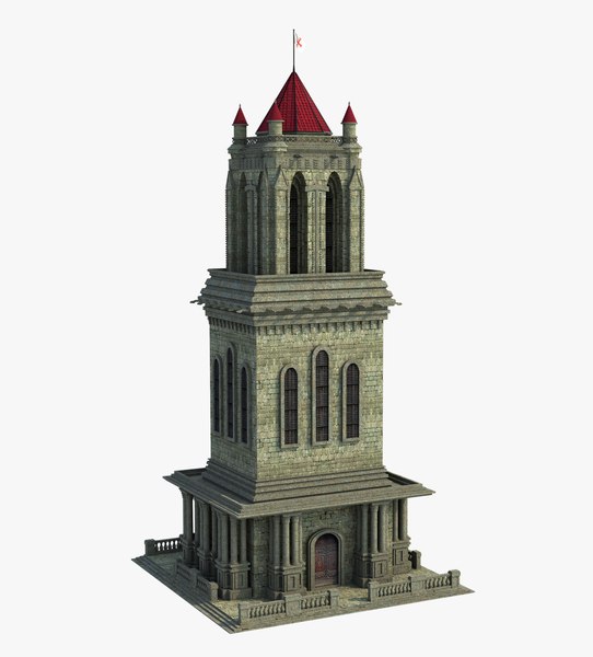 Fantasy Red Guard Tower 3D model - TurboSquid 1727074