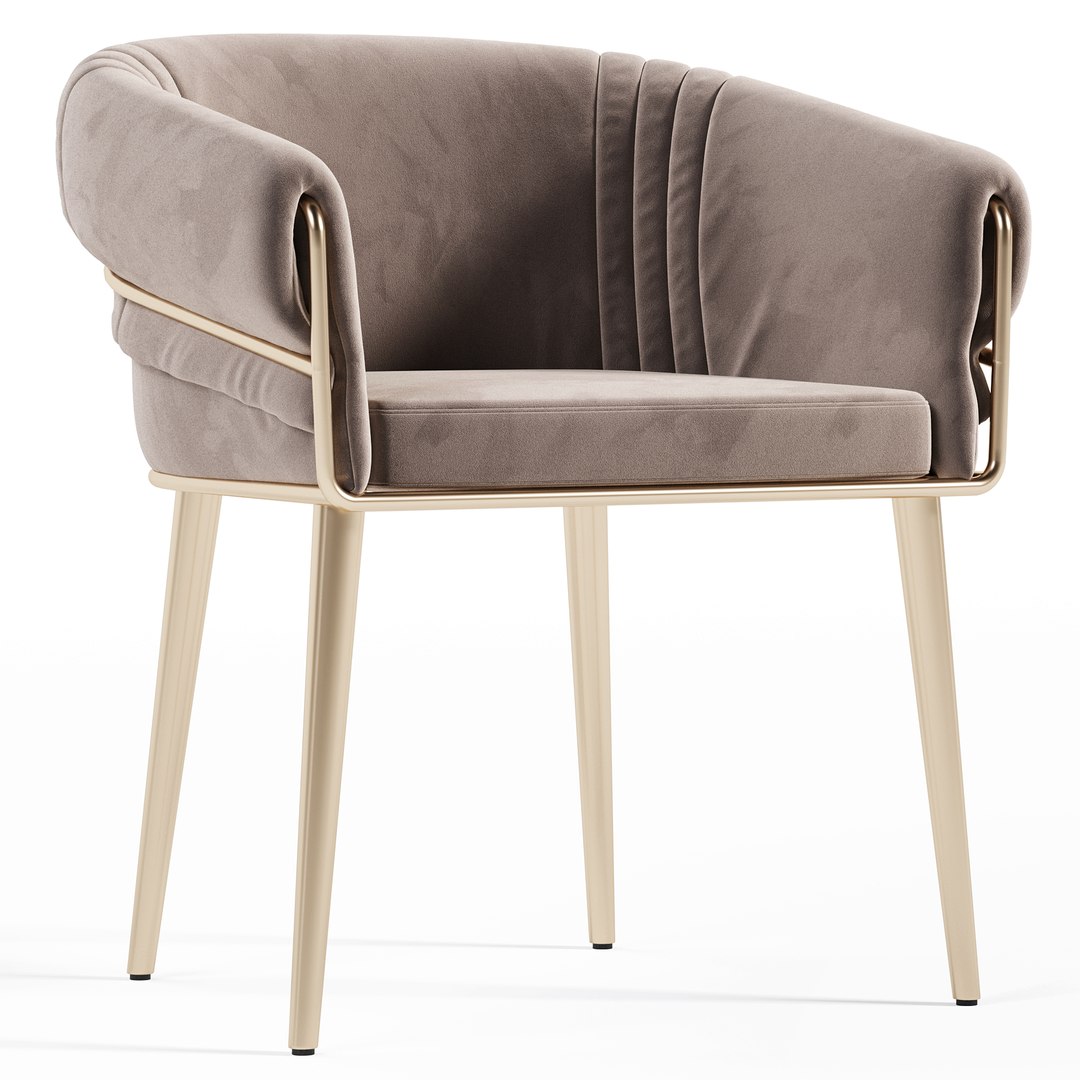 3D Model Aminta Chair And Draco 28H Metal DIY Table - TurboSquid 2387623