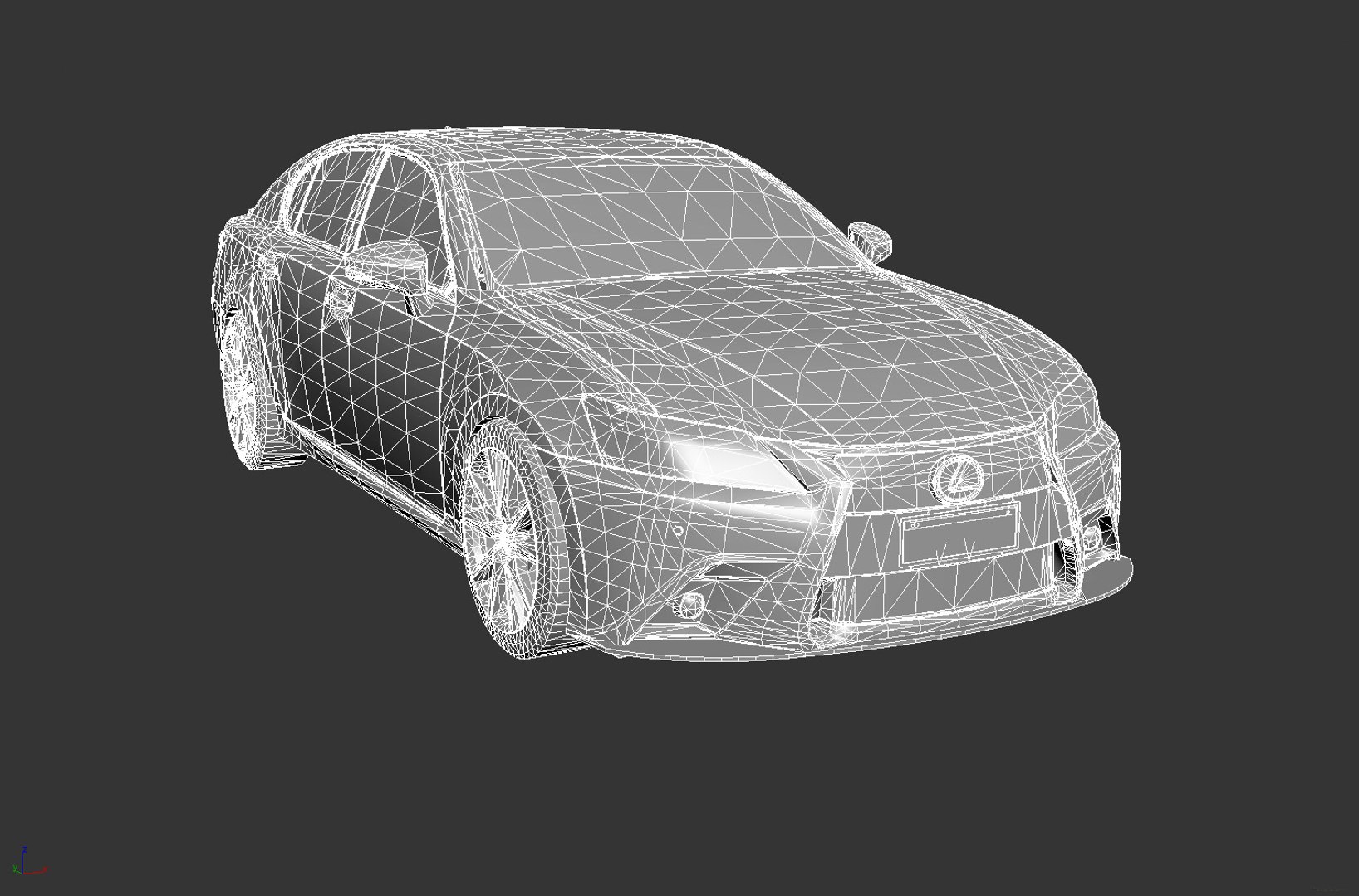 2015 Lexus Gs350 3d Model