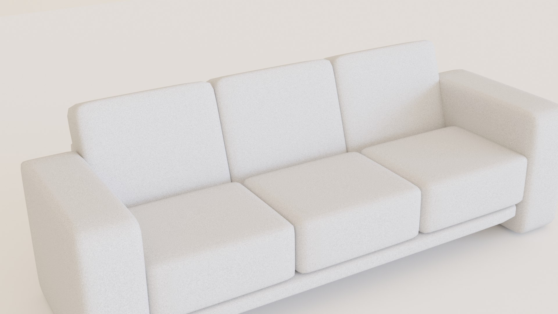 3D simple white couch dots model - TurboSquid 1570862